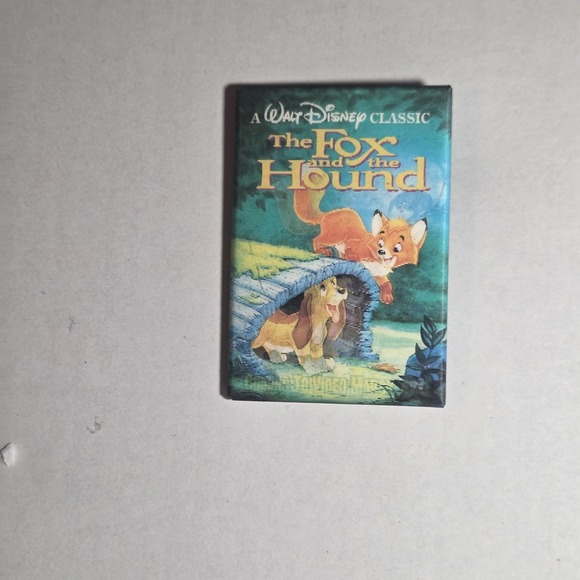 Disney | Dog | Vintage Disney Fox And The Hound Movie Promo Button Pin ...